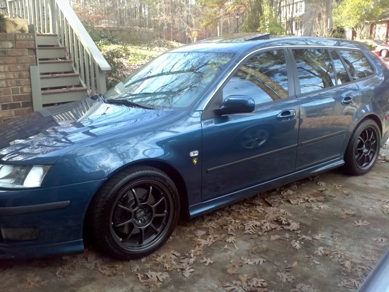 Took my wheels back, how does anthracite look on Fusion blue? | SaabCentral Forums