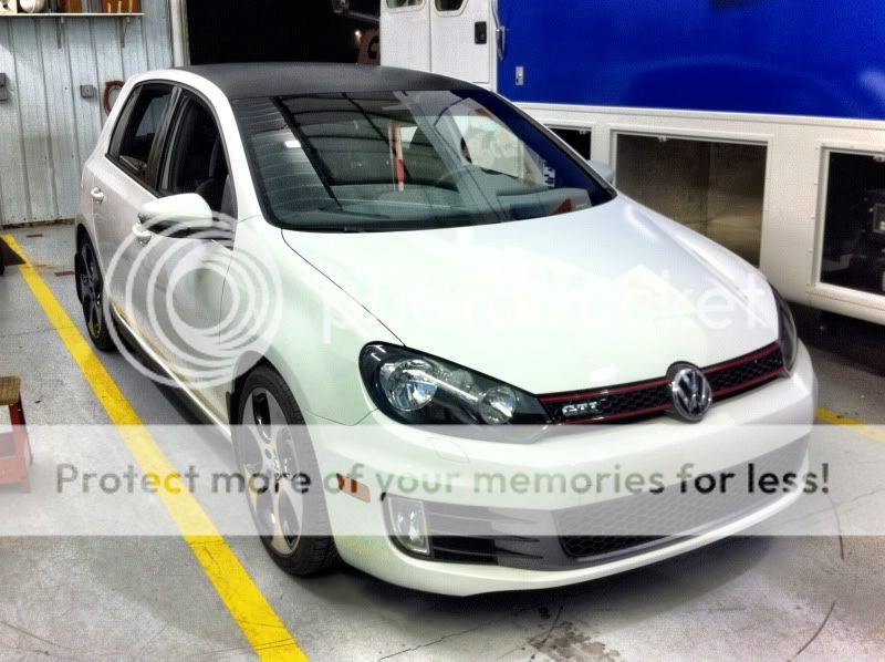 Carbon Fiber Wrap on Candy White | VW GTI MKVI Forum / VW Golf R Forum ...